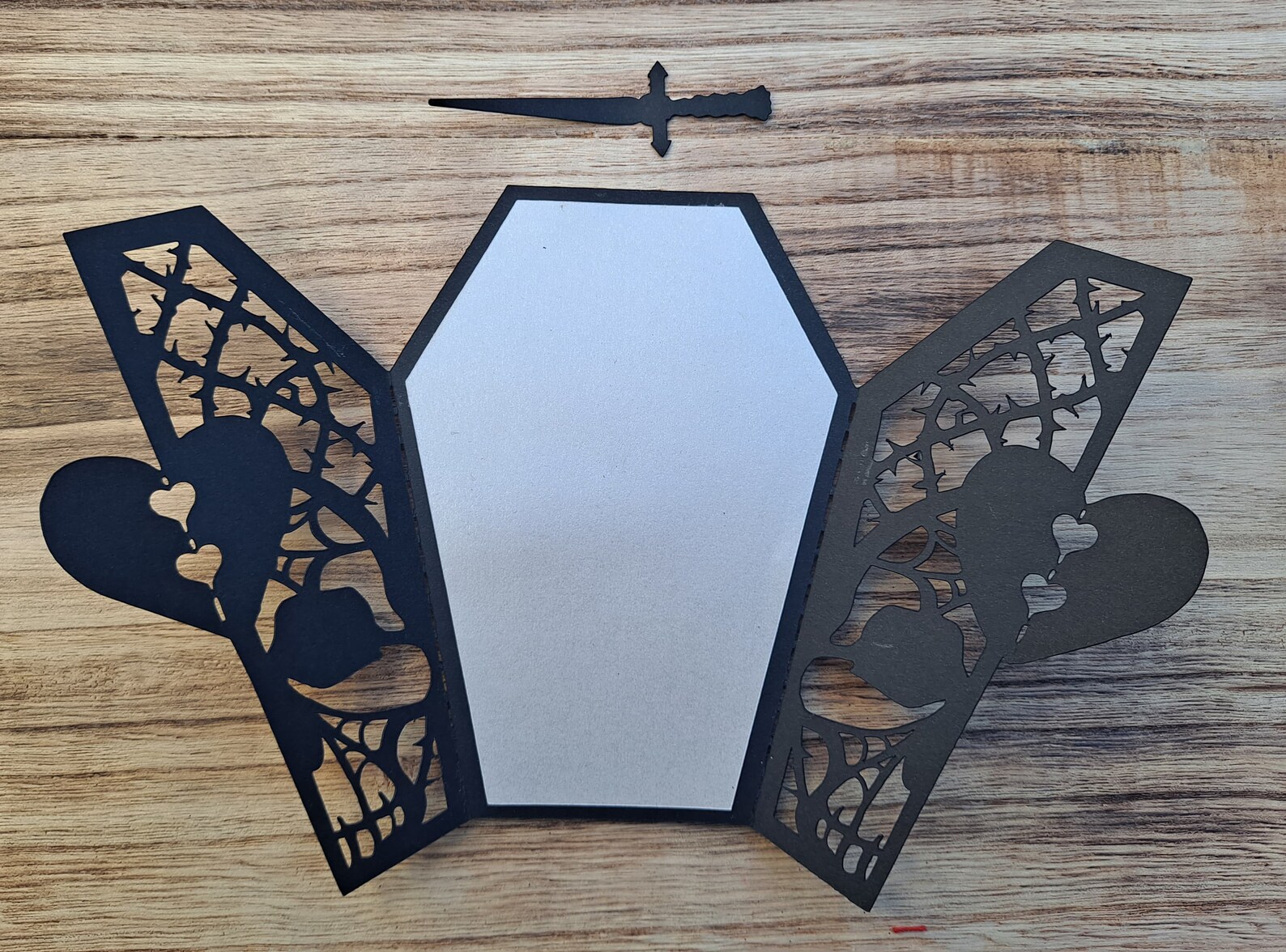 Skull Vines Coffin Card SVG Digital Download - Etsy