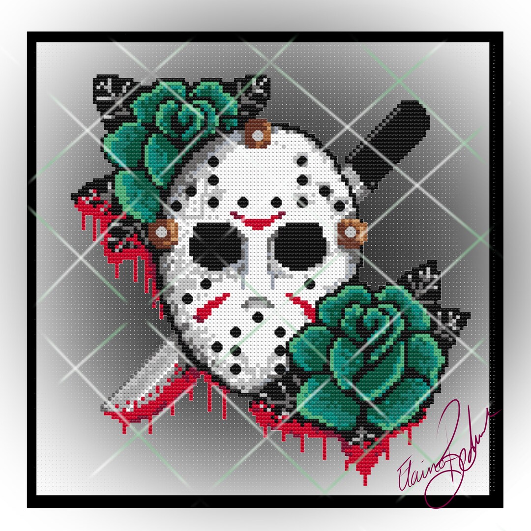 Jason Voorhees Cross Stitch Pattern - Etsy Australia