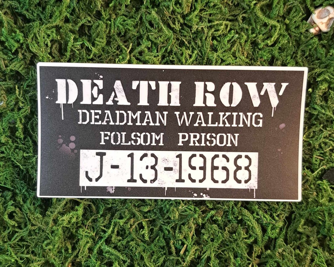 Death Row Folsom Prison Johnny Cash Sticker - Etsy