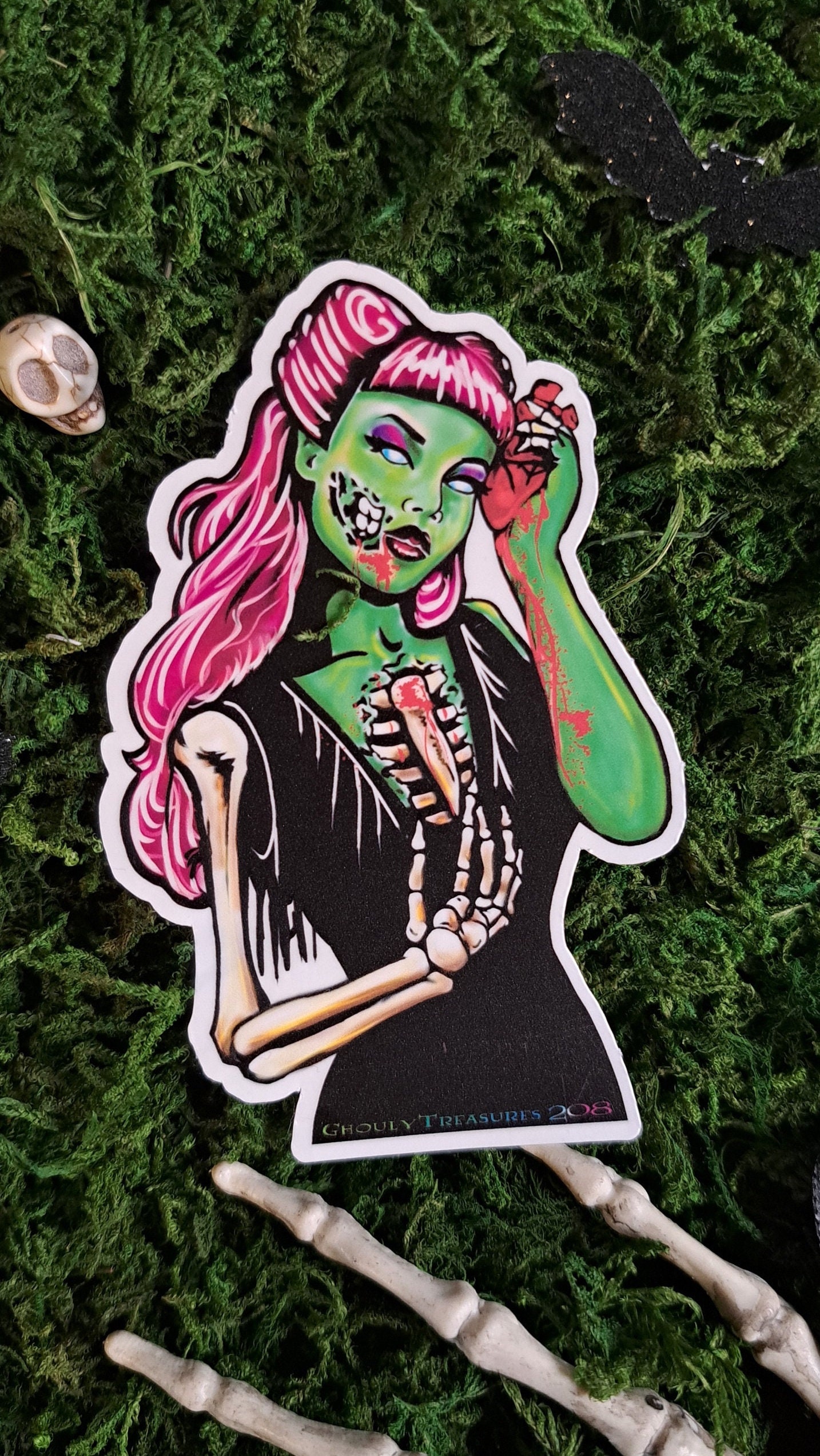 Schizzo Di Ragazza Pin Up Zombie