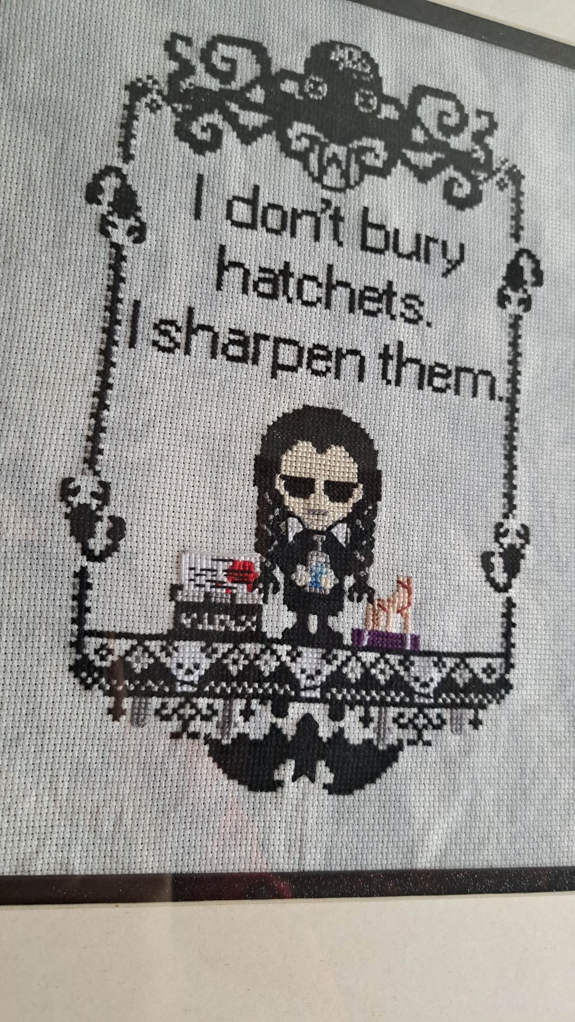 Wednesday Addams Cross Stitch Pattern - Etsy