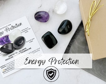 Crystal Set - Crystals for Negativity - Amethyst - Labradorite ...