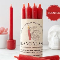 10 Red Spell Candles - Etsy