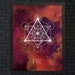 Fire Element in Metatron's Cube Poster, Alchemy Symbols, Sacred ...