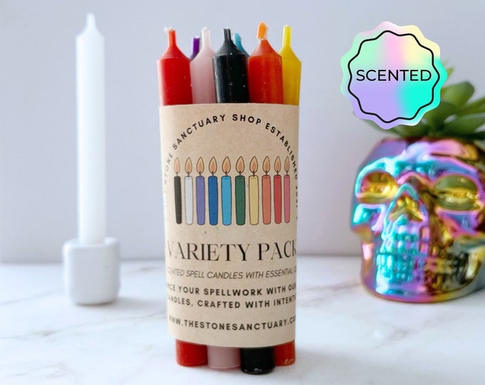 Variety Pack Spell Candles, Scented Chime Candles, Chakra Candles ...