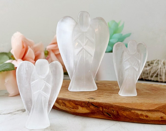 Selenite Angel | Selenite Crystal Angel | Selenite Angel Figurine ...