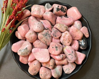 Rhodonite Stone - Etsy