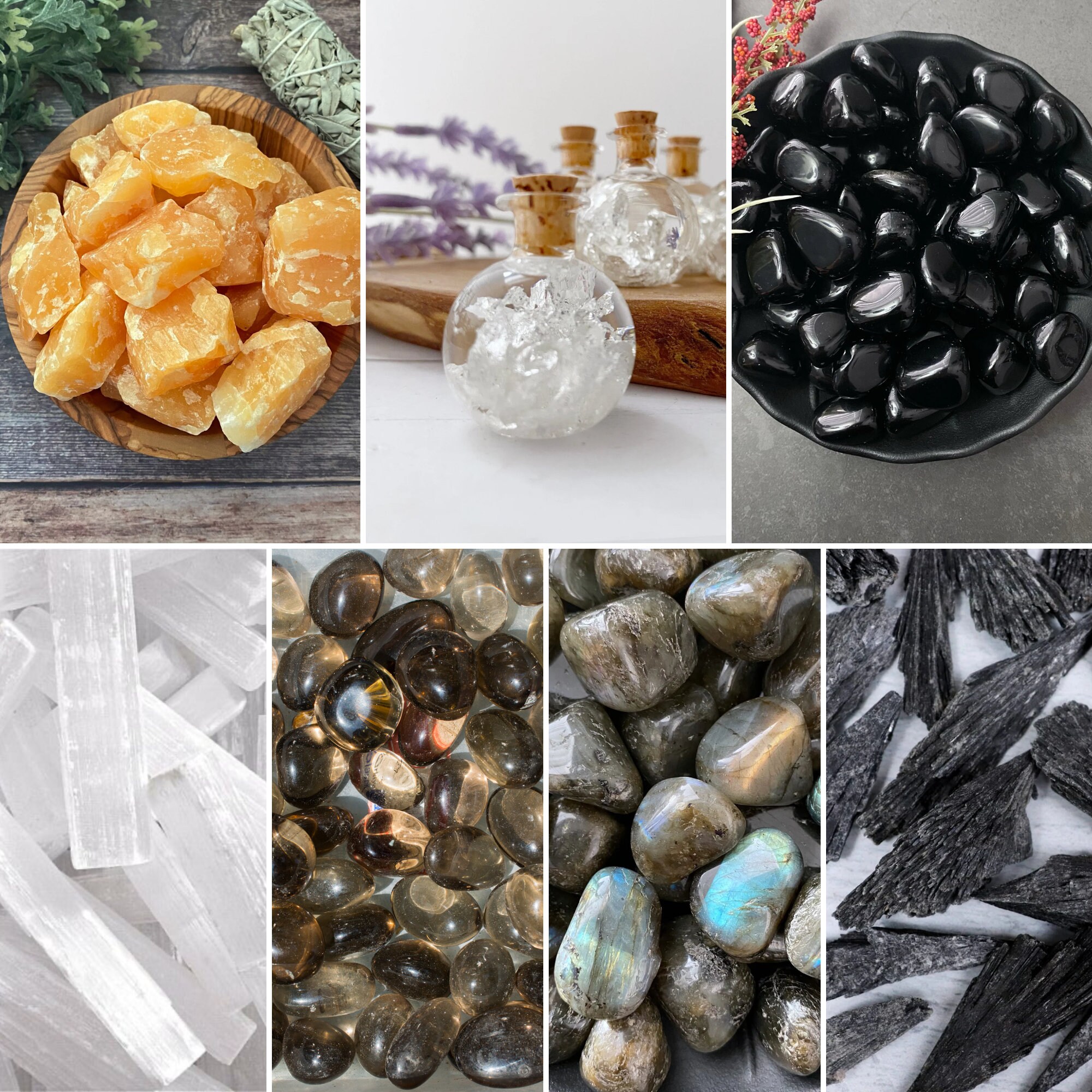 Samhain Crystals Halloween Crystal Kit Divination Honoring - Etsy