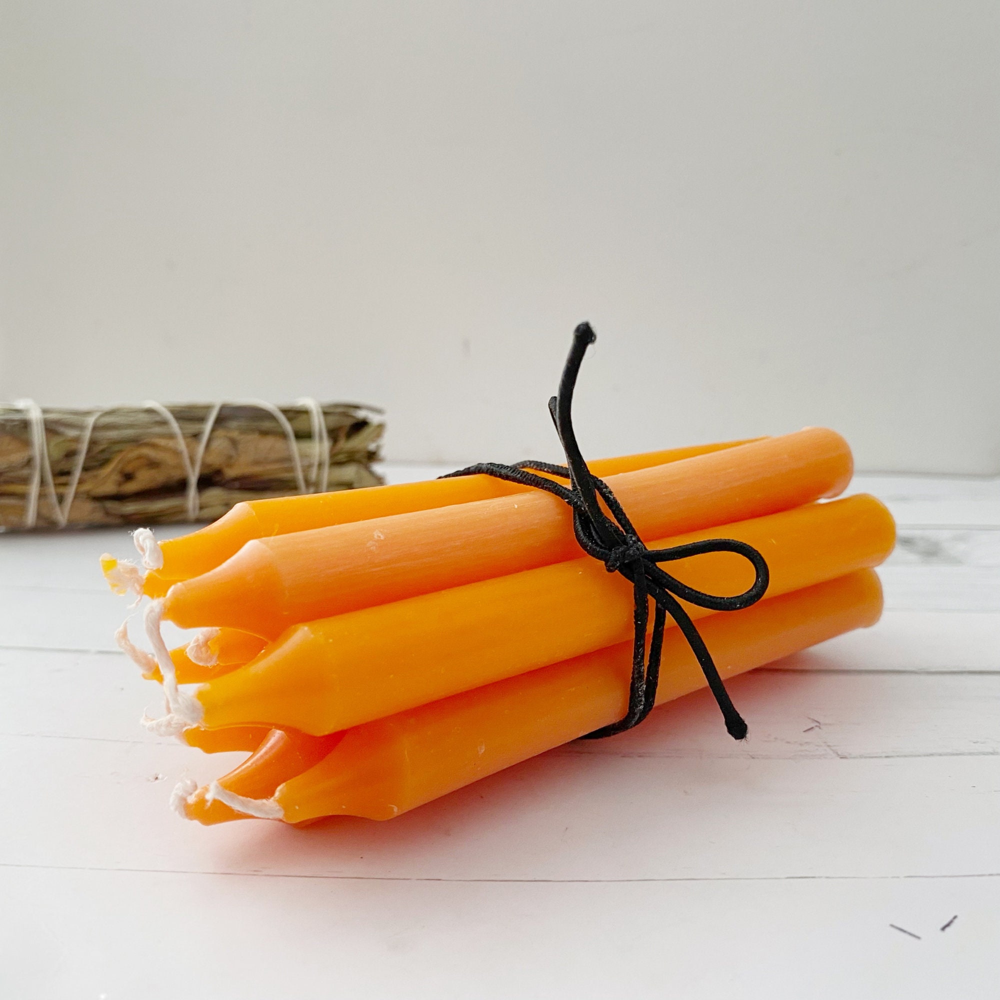 5 Orange Spell Candles Orange Chime Candles Witch - Etsy