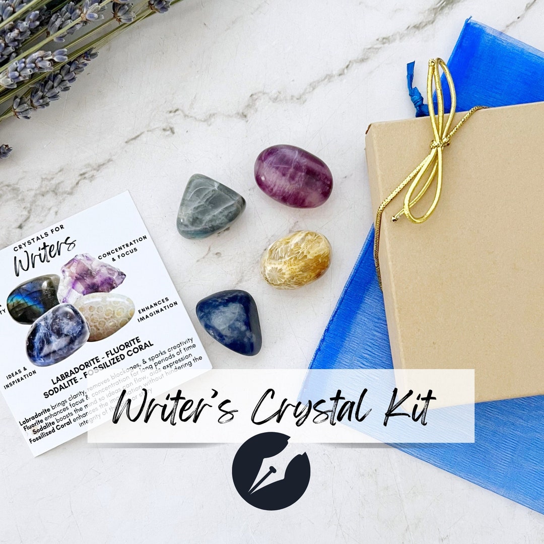 Writer Crystals, Crystal Set for Writers, Gifts for the Writer, Author ...
