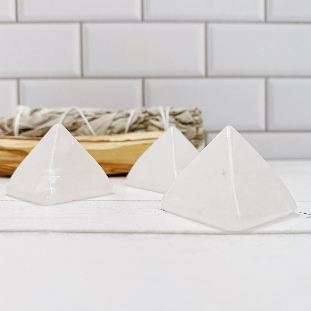 1" Mini Quartz Crystal Pyramid | Polished Clear Quartz Pyramid for ...