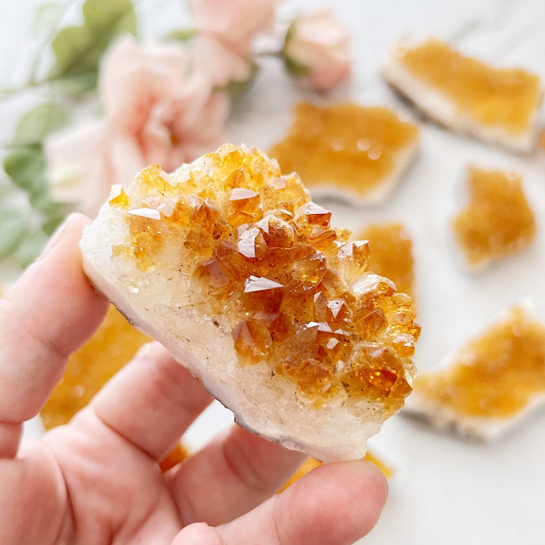 Citrine Cluster From Brazil | 1-4" Citrine Crystal Clusters, Citrine ...