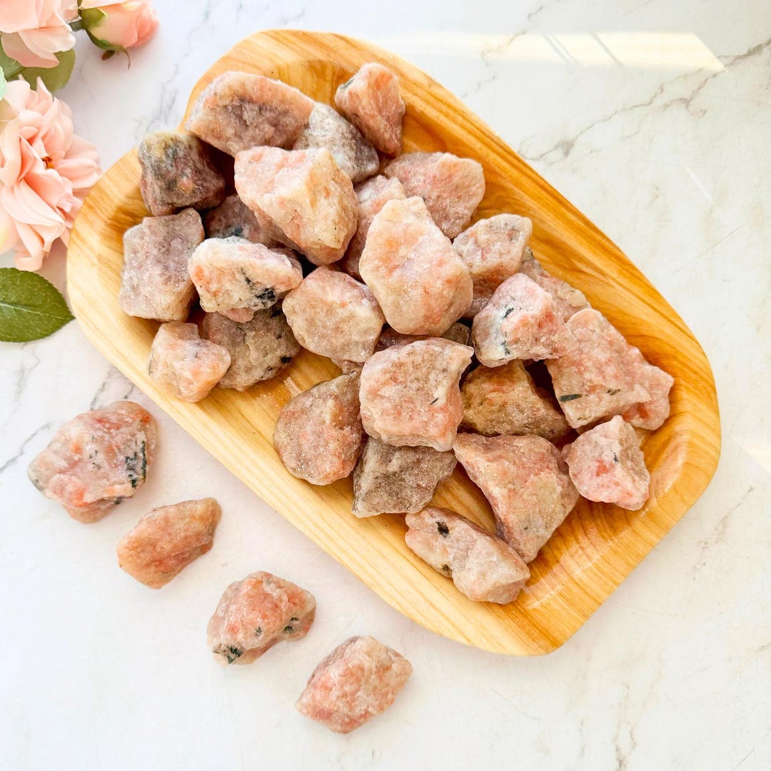 Raw Sunstone Stone | 1-2" Rough Natural Unpolished Sunstone Stones ...