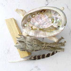 Mini Smudge Beginner Kit, Beginners Smudge Kit, Sage Smudge Kit, 5 Pc ...