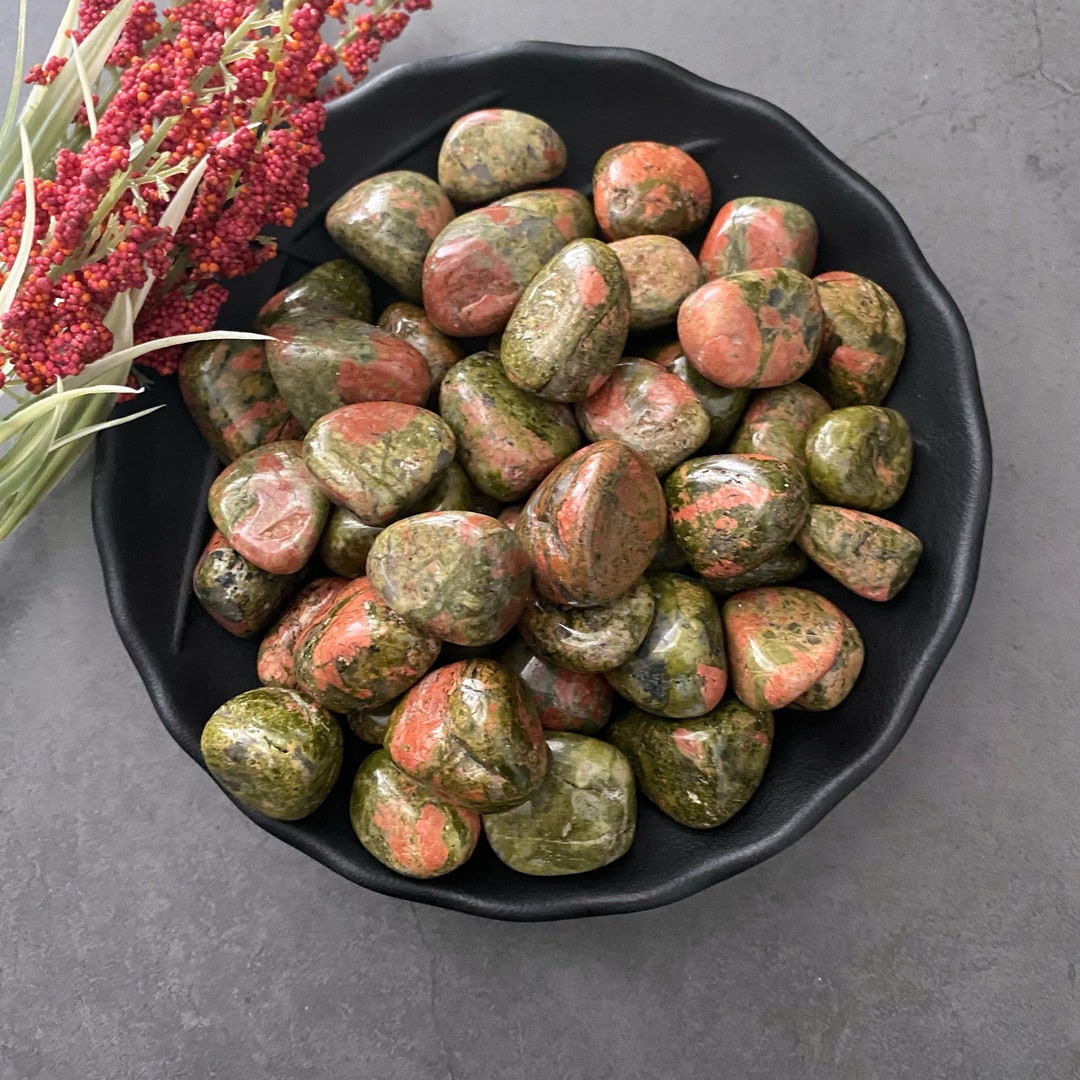 Unakite Tumbled Stones Polished Unakite Jasper Crystal Shop ...