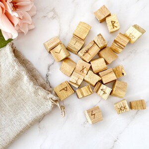 Wood Runes | Palo Santo Runes | Wood Rune Set | Witches Runes | 25 ...