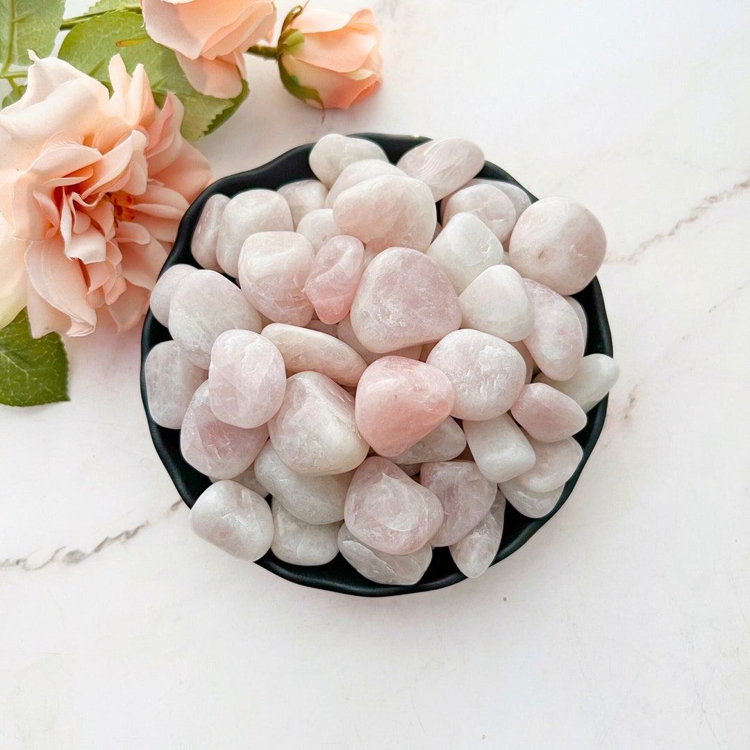 Lavender Quartz Tumbled Stones | Polished Lavender Rose Quarts Crystal ...