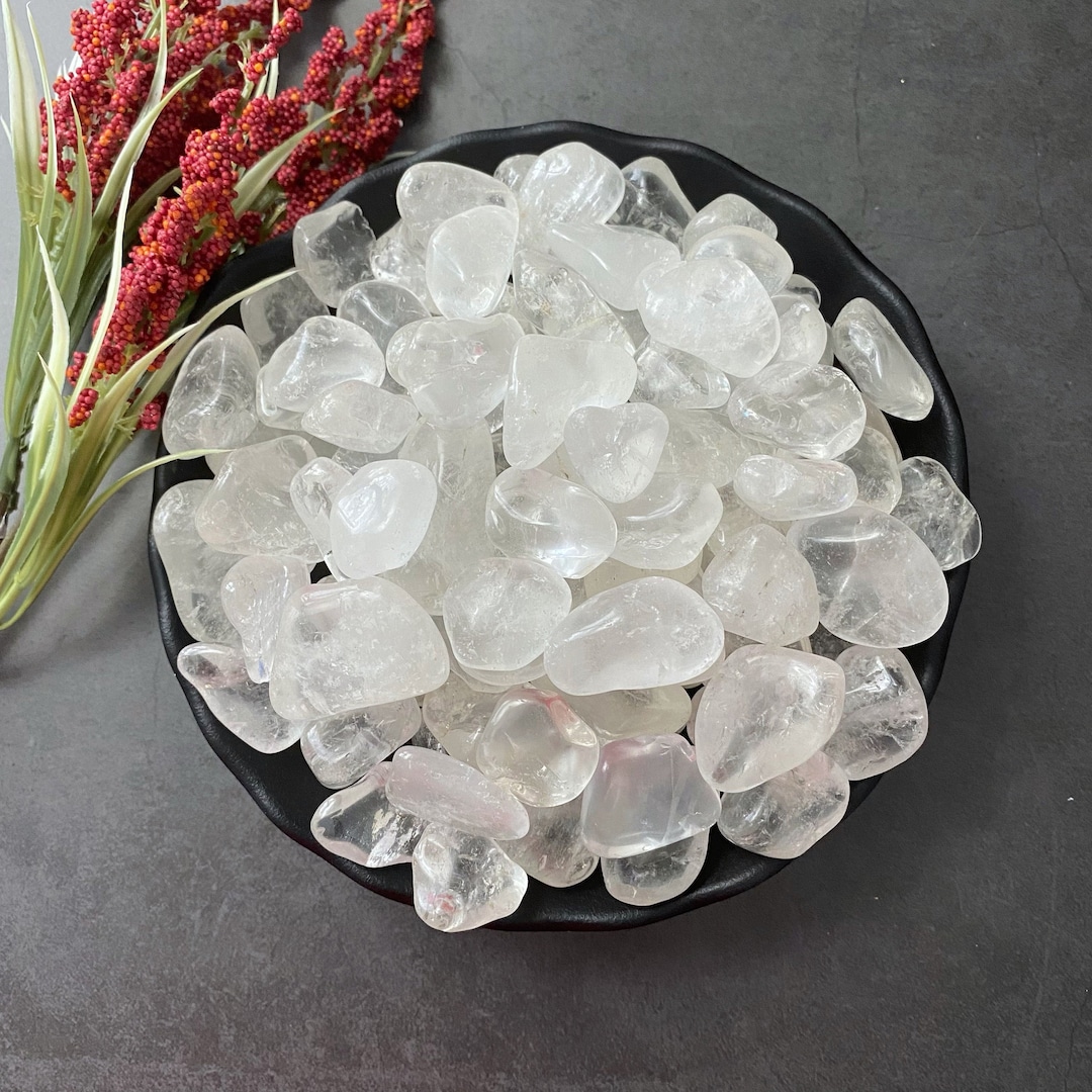 Clear Quartz Tumbled Stones Polished Clear Crystal Quartz Crystals Shop ...
