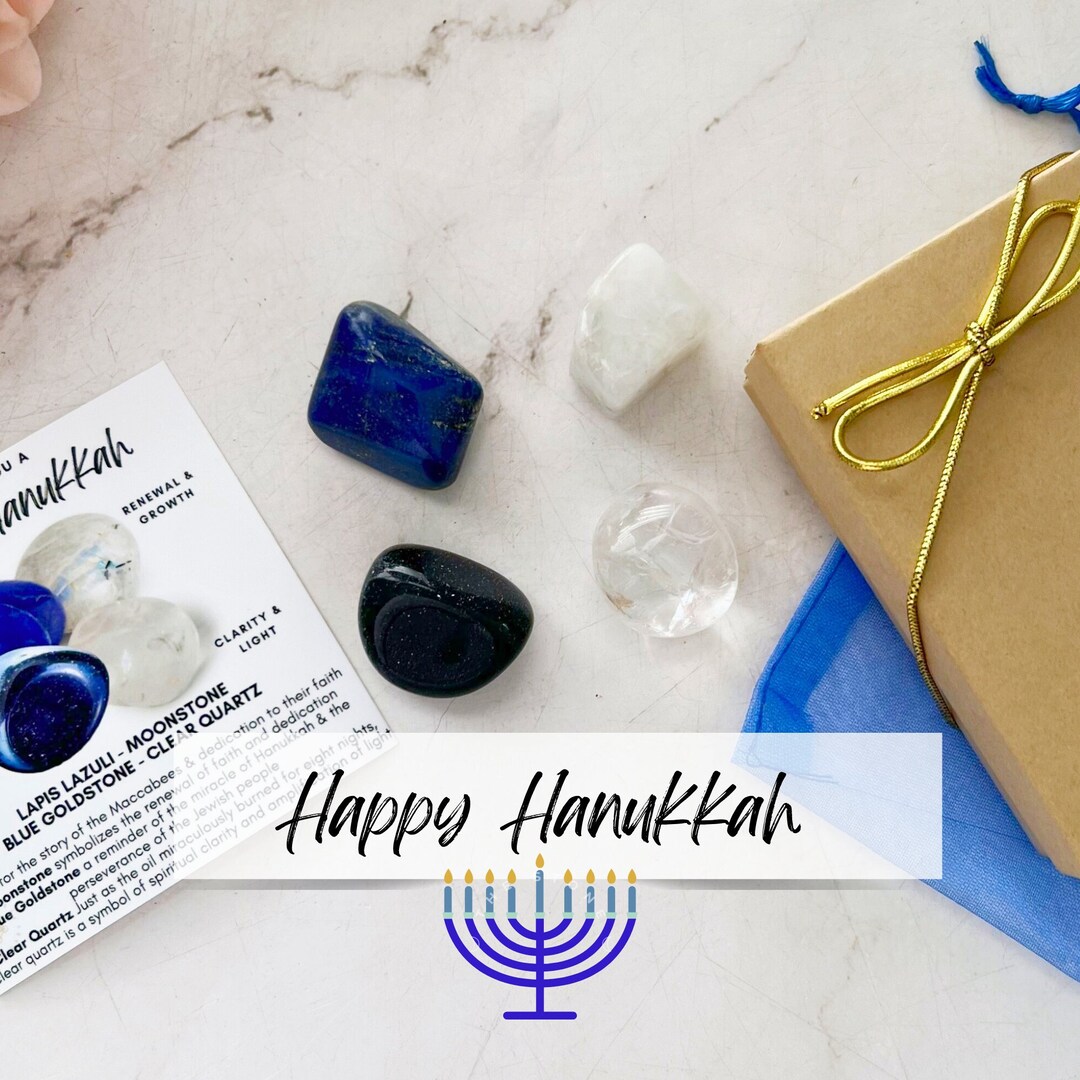 Happy Hanukkah Crystal Set, Hanukkah Crystal Kit, Hanukkah Gift, Unique ...