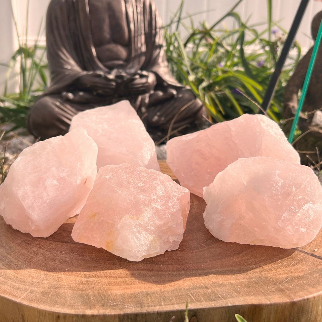 Large Raw Rose Quartz Stone | Jumbo Natural Rough Rose Quartz Stones ...