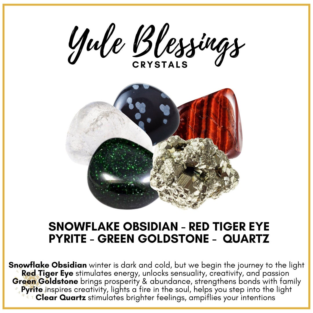 Yule Crystals Winter Solstice Crystals Crystals for Winter - Etsy