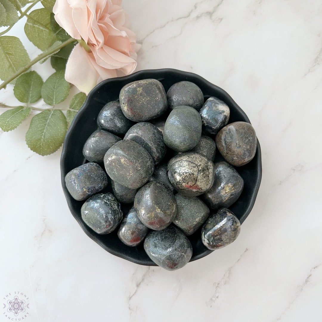Covellite Tumbled Stones | Peruvian Covelline | Polished Covellite ...