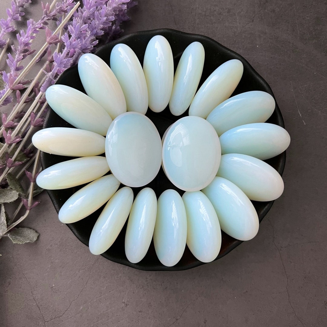 Opalite Palm Stone Polished Opalite Pillow Stone, Meditation ...