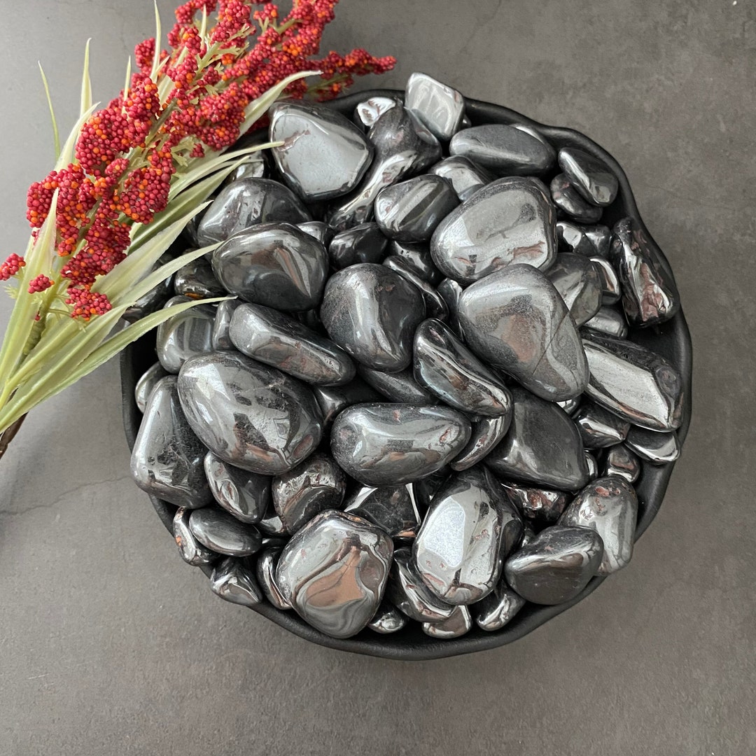 Hematite Stone Hematite Crystal Hematite Tumble Stones - Etsy
