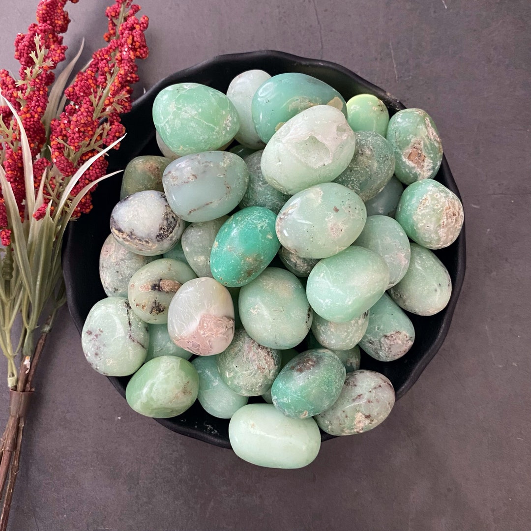 Chrysoprase Tumbled Stones | Polished Chrysoprase Gemstones | Shop ...