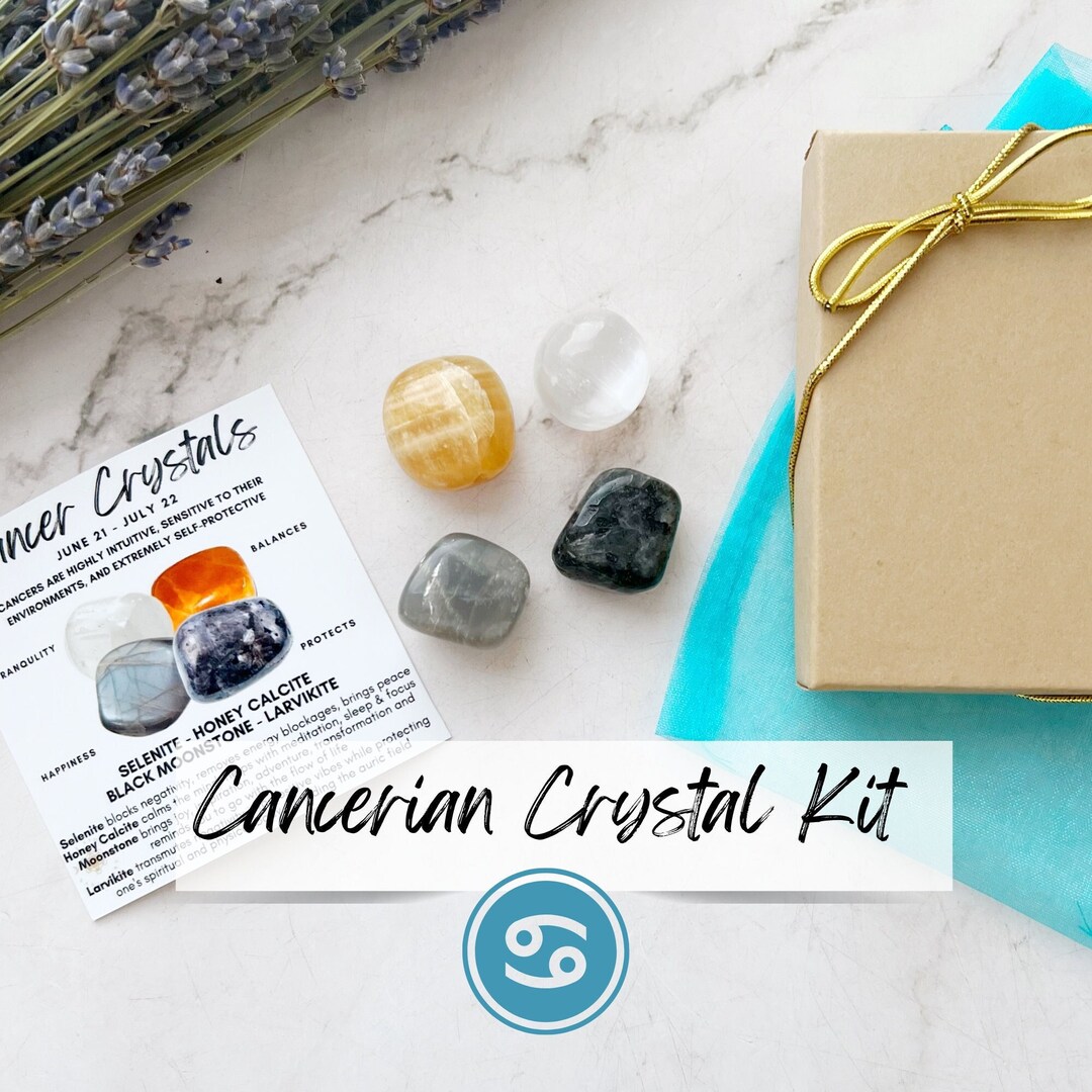 Cancerian Crystal Set | Kit of 4 Crystals for Cancer Zodiac | Great ...