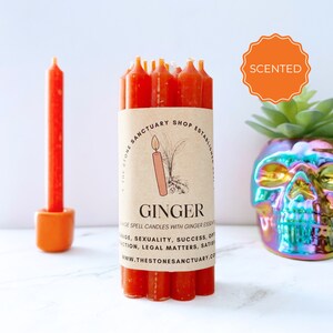 Ginger Orange Spell Candles, 5" Orange Chime Candles, Witch Candles ...