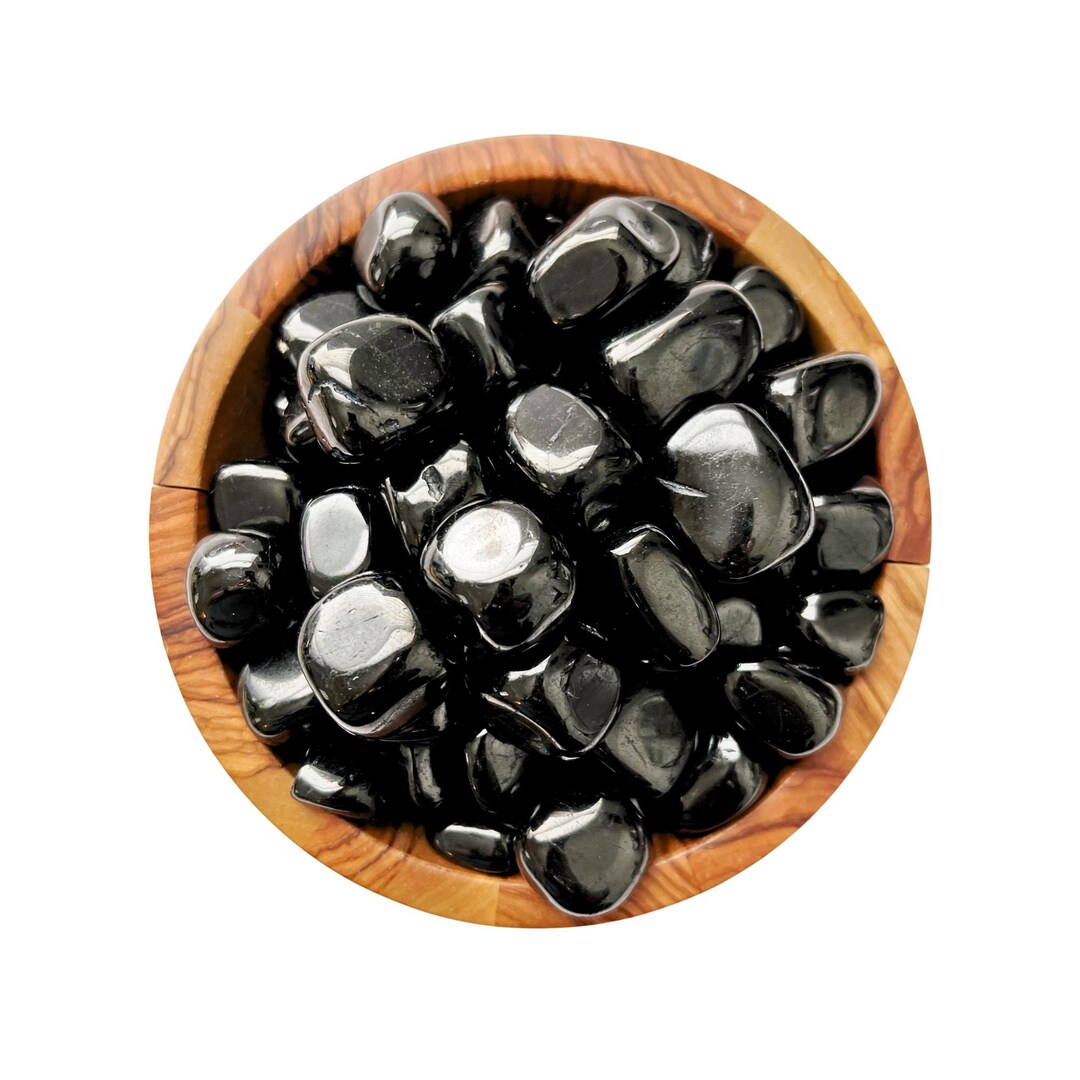 Jet Tumbled Stones | Polished Black Crystal Gemstones for Root Chakra ...