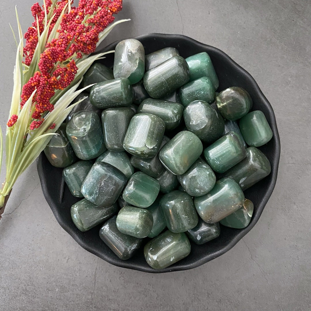 Bowenite Tumbled Stones | Polished Green Bowenite Crystal Gemstones ...
