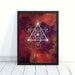 Fire Element in Metatron's Cube Poster Alchemy Symbols - Etsy