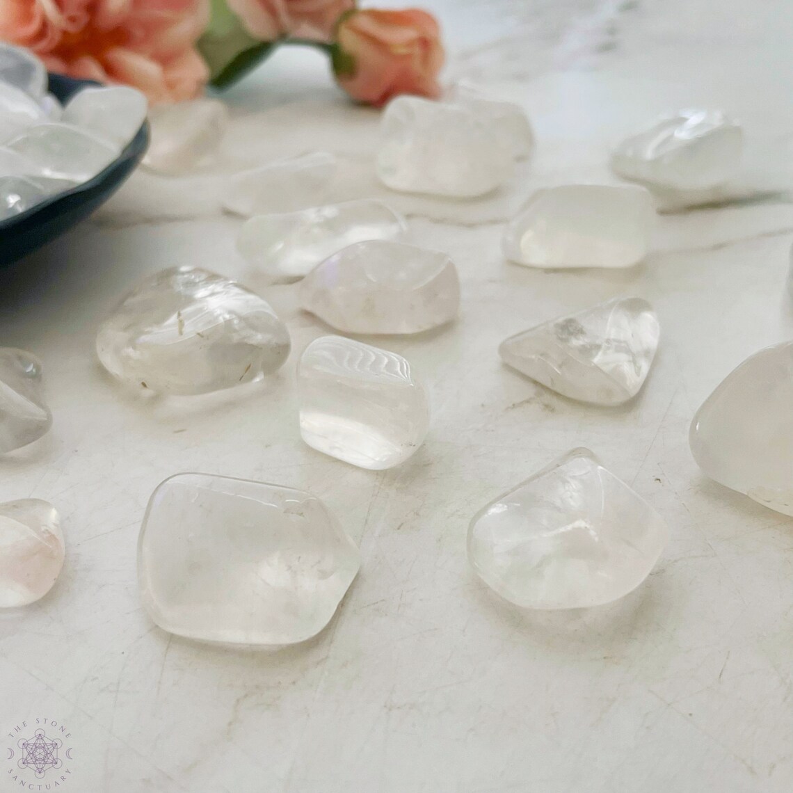 Girasol Quartz Tumbled Stones | Polished Girasol Quartz Crystals | Shop ...