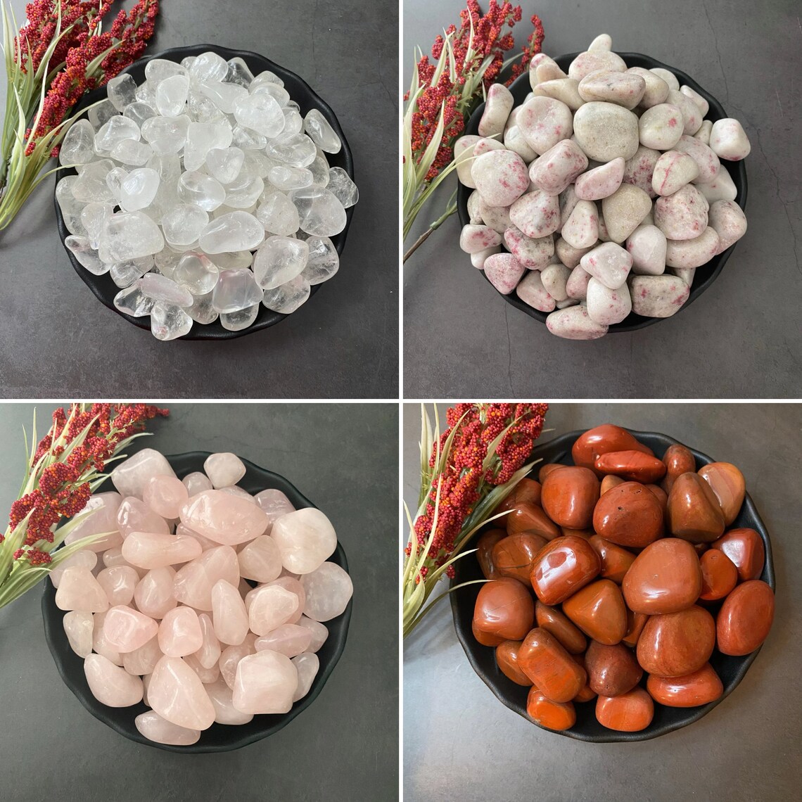 Valentine's Day Crystal Set | Kit of 4 Tumbled Stones for Your ...