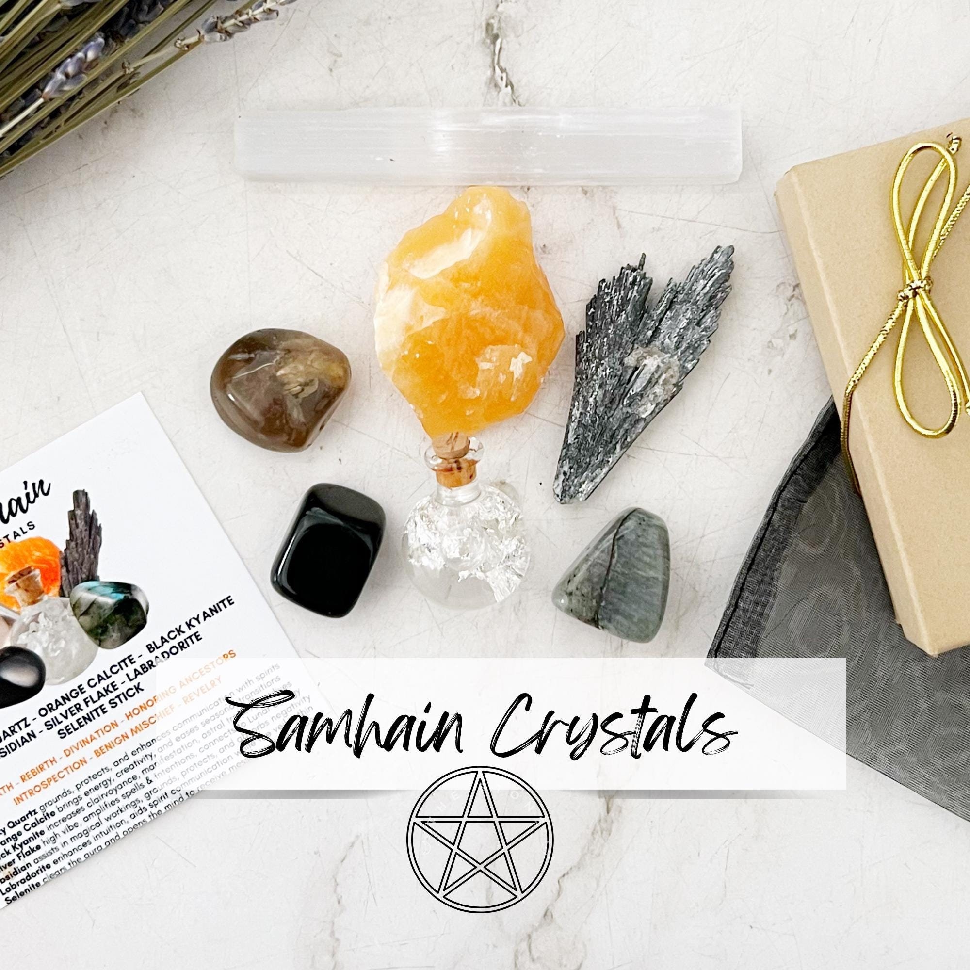 Samhain Crystals, Halloween Crystal Kit, Divination, Honoring Ancestors ...