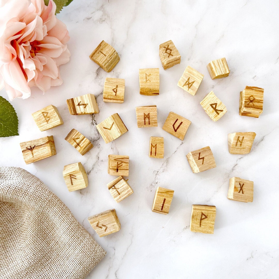 Wood Runes | Palo Santo Runes | Wood Rune Set | Witches Runes | 25 ...