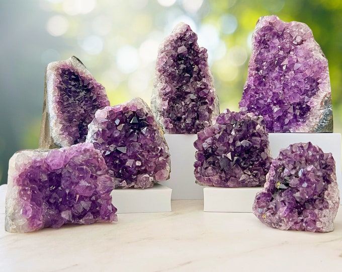 Amethyst Cut Base Clusters From Uruguay Large 2-8 Grade A Purple ...
