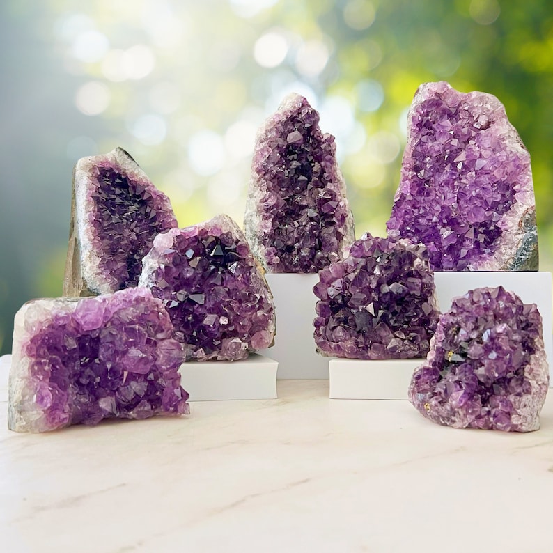 Amethyst Cut Base Clusters From Uruguay | Large 2-8" Grade A Purple ...