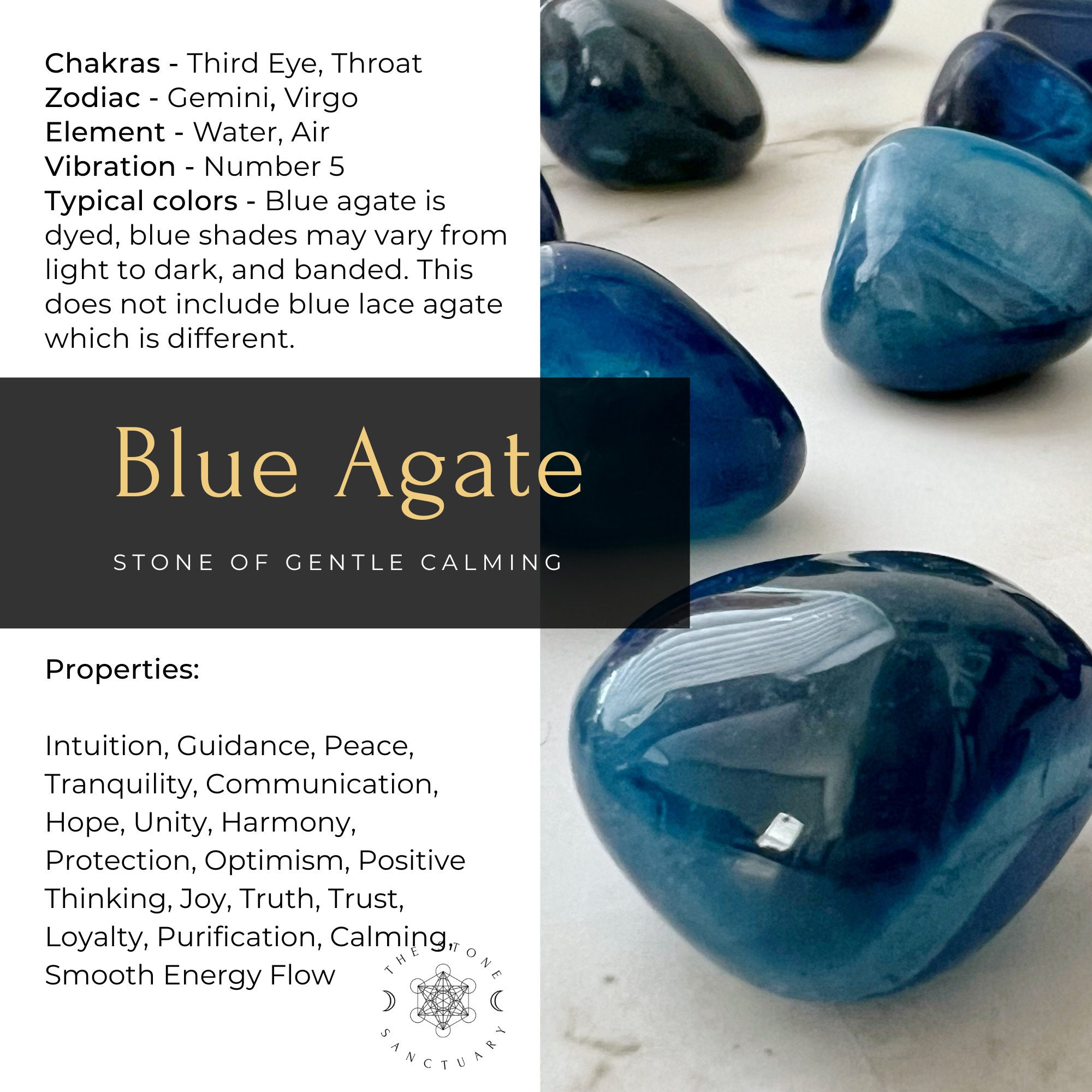 Blue Agate Gemstone
