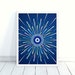 Evil Eye Wall Art, Evil Eye Printable Poster, Starburst Evil Eye Print ...