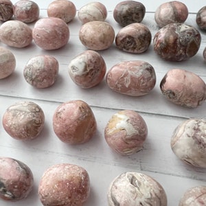 Pink Picasso Jasper Tumbled Stones | Polished Pink Picasso Jasper ...