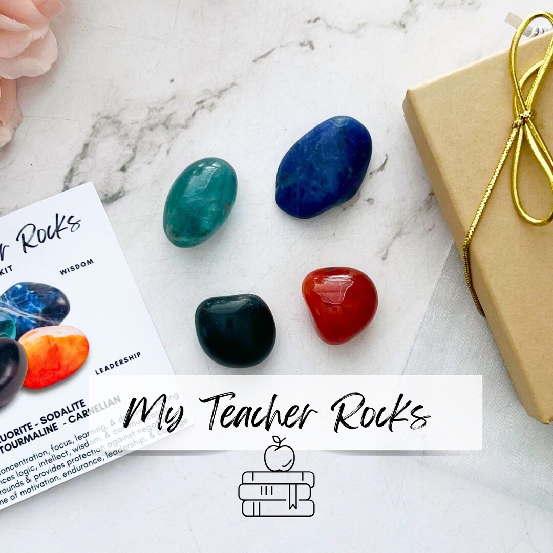 Teacher Crystal Set | Crystals for Teachers | Unique End of Year ...