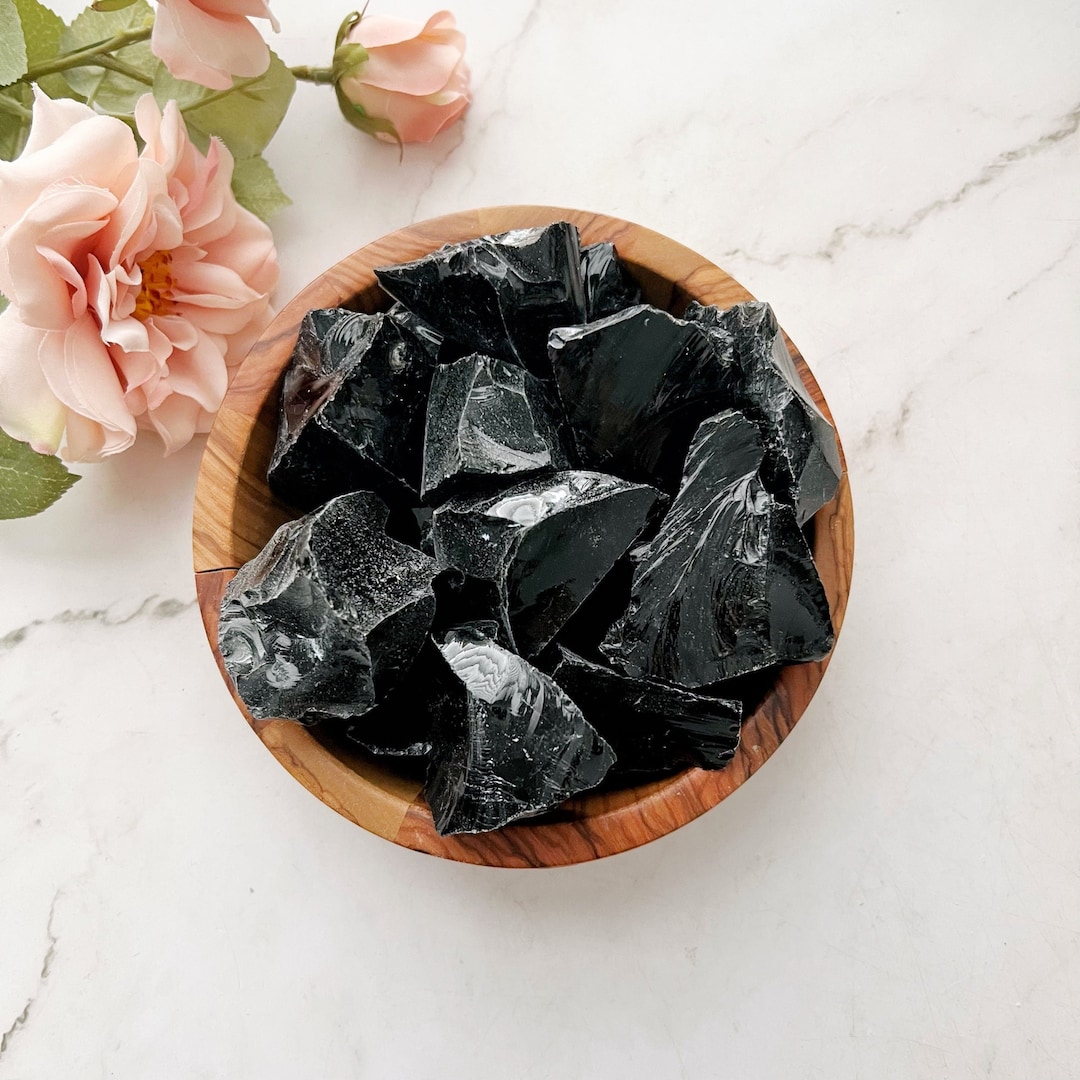 Raw Black Obsidian Stone | 1-5" Natural Rough Obsidian Stones | Shop Metaphysical Crystals for ...