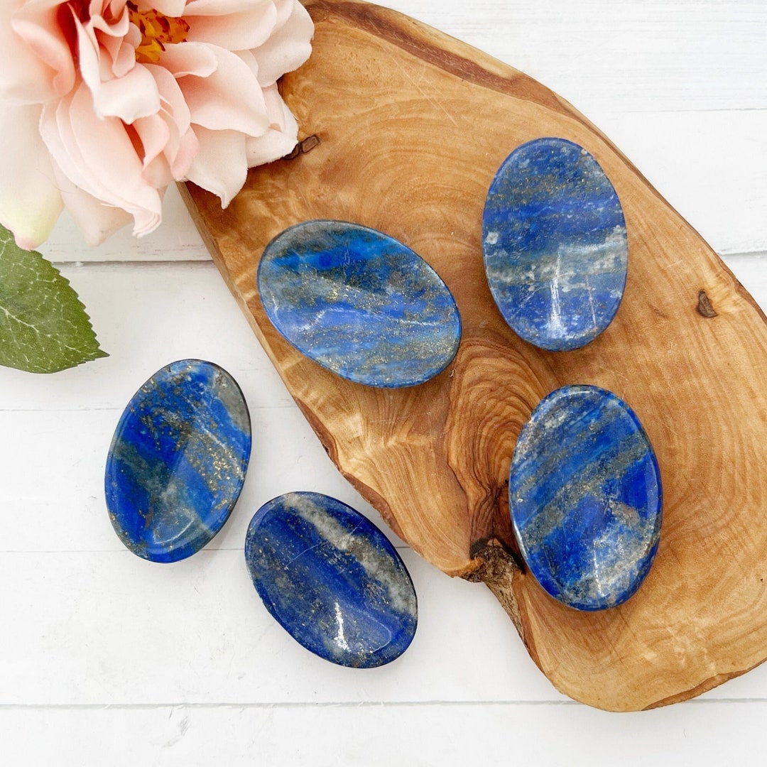 Lapis Lazuli Worry Stone | Polished Lapis Lazuli Worry Stone | Shop Metaphysical Crystals for ...