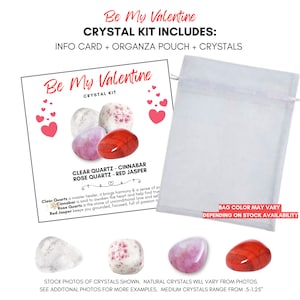 Valentine's Day Crystal Set | Kit of 4 Tumbled Stones for Your ...