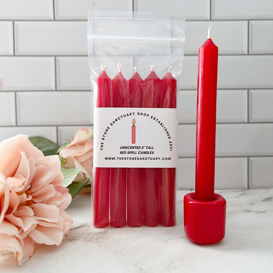 5" Red Spell Candles, Red Chime Candles, Witch Candles for Spells ...