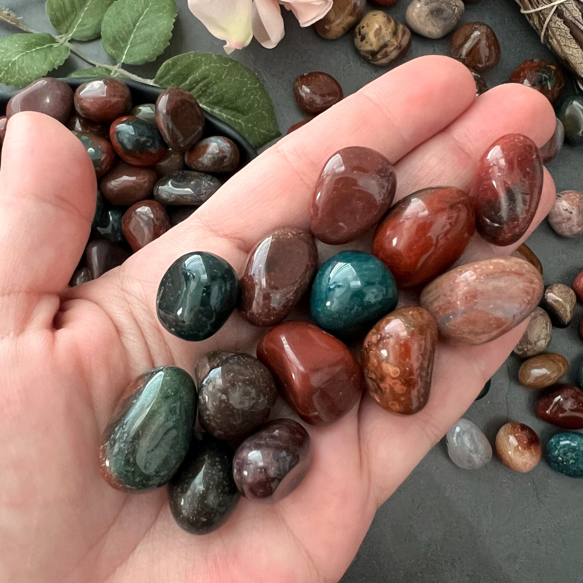 Fancy Jasper Tumbled Stones | Polished Fancy Jasper Gemstones | Shop ...