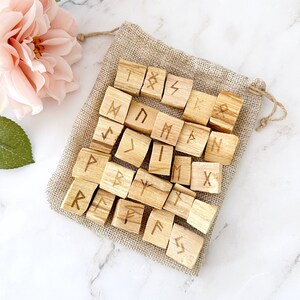 Wood Runes | Palo Santo Runes | Wood Rune Set | Witches Runes | 25 ...